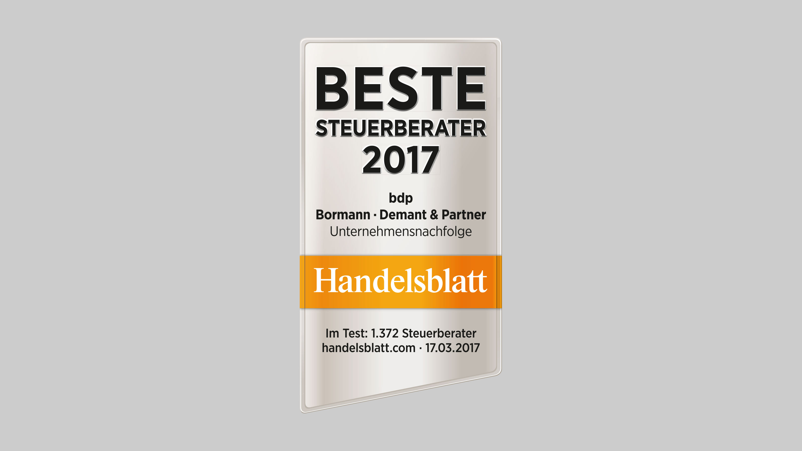 Beste Steuerberater 2017 - bdp ist erneut Testsieger im Handelsblatt ...